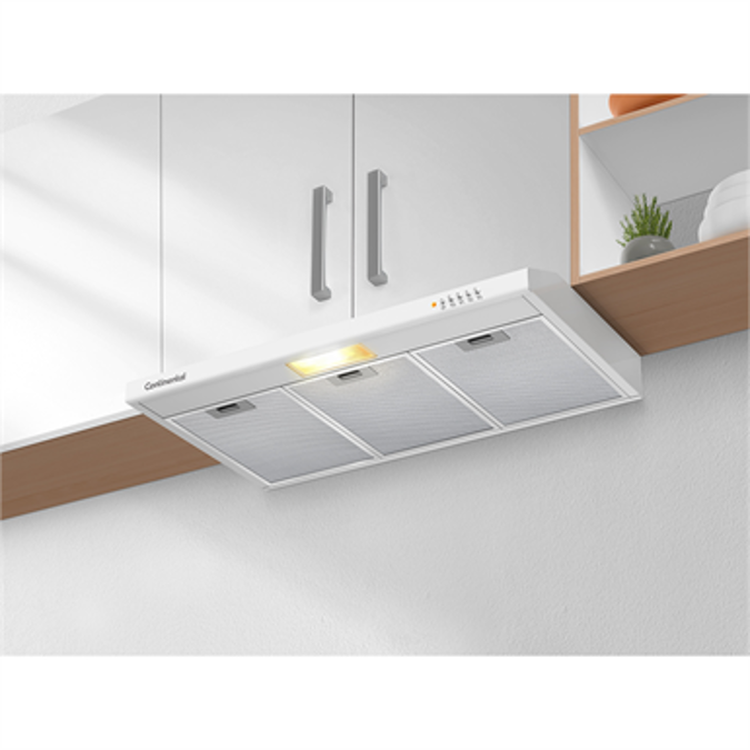 BIM objects - Free download! White slim 80cm standard hoods | BIMobject