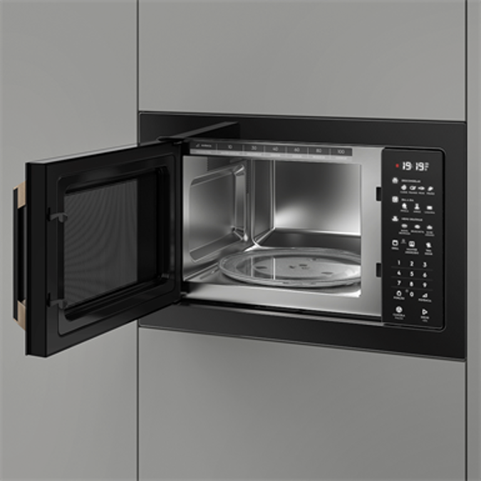 BIM objects - Free download! Pro series built-in 34l black microwave ...