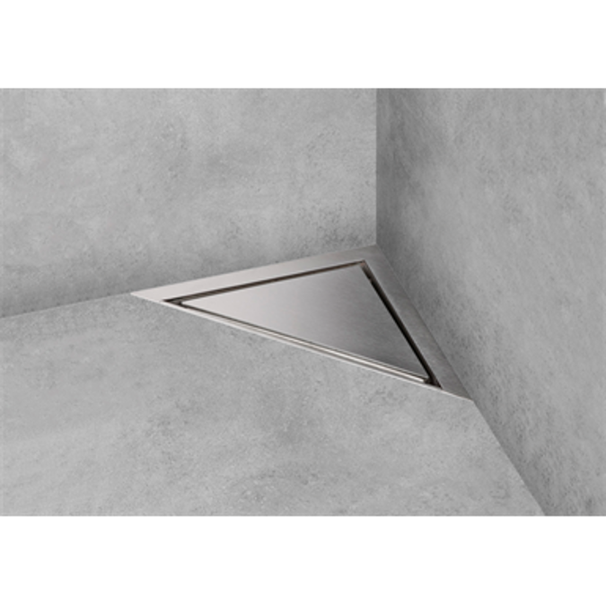 BIM objects - Free download! Triangular shaped shower drain - Aqua ...