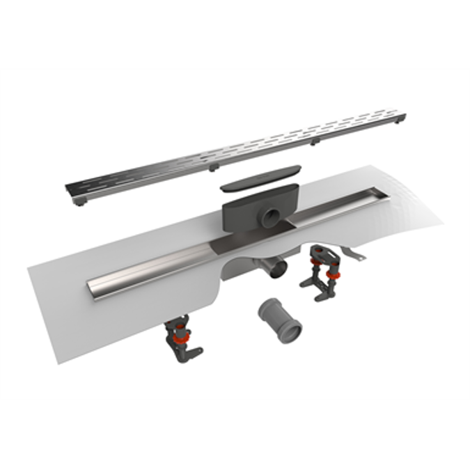 BIM objects - Free download! Flattest linear shower drain - Compact FF ...