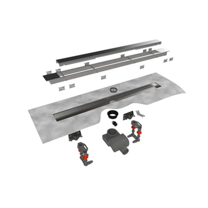 BIM objects - Free download! Design shower drain with stylish frame and ...