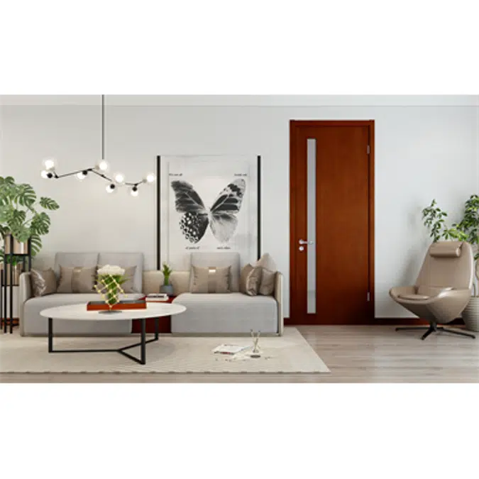 Objetos BIM - ¡Descarga gratis! TATA Wooden Door T001B | BIMobject