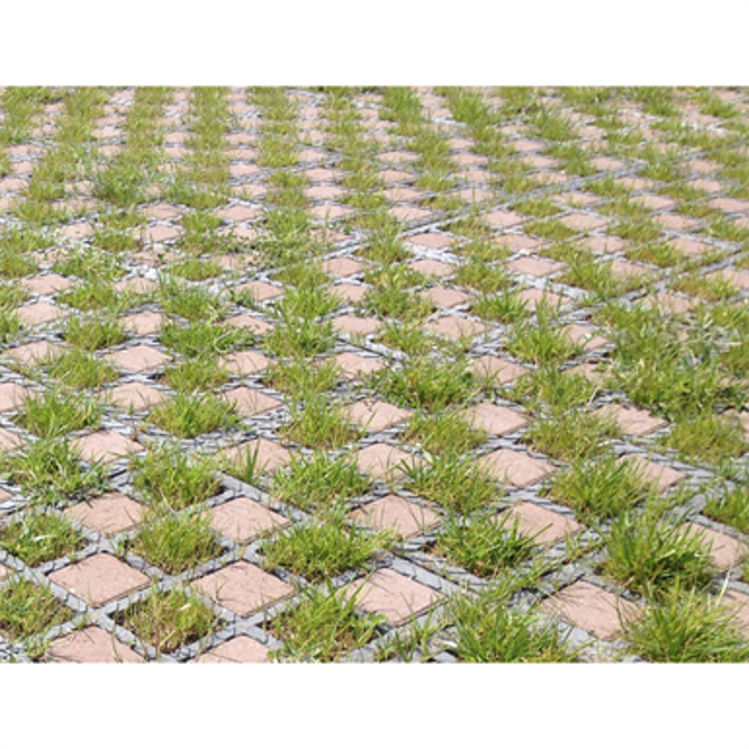 BIM objects - Free download! Access road on checkerboard grass / paving ...