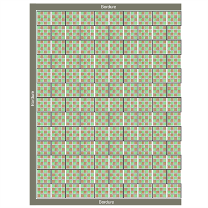 BIM objects - Free download! Access road on checkerboard grass / paving ...