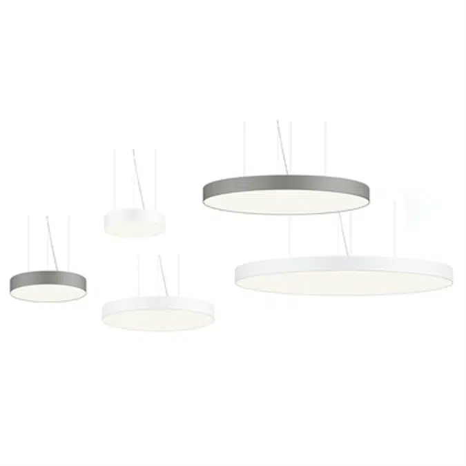 BIM objects - Free download! lili pendant luminaire direct / indirect ...