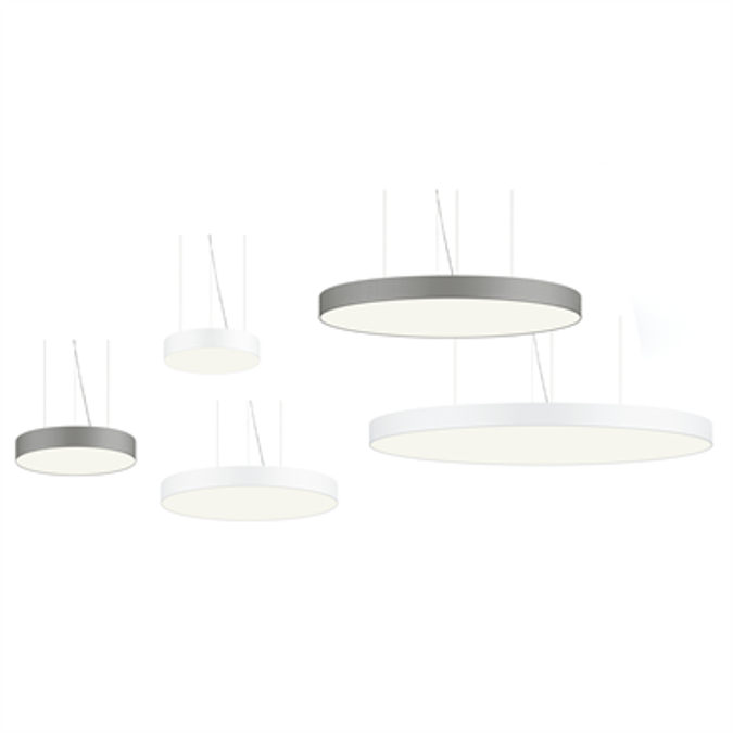 BIM objects - Free download! lili pendant luminaire direct / indirect ...