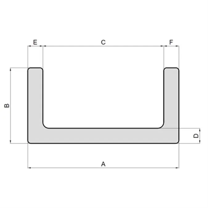 BIM objects - Free download! U Profile | Special Hot Extruded Steel and ...