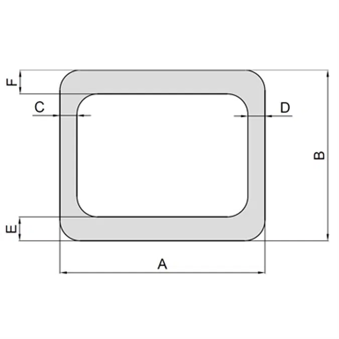 BIM objects - Free download! Special Extruded Rectangular Hollow steel ...