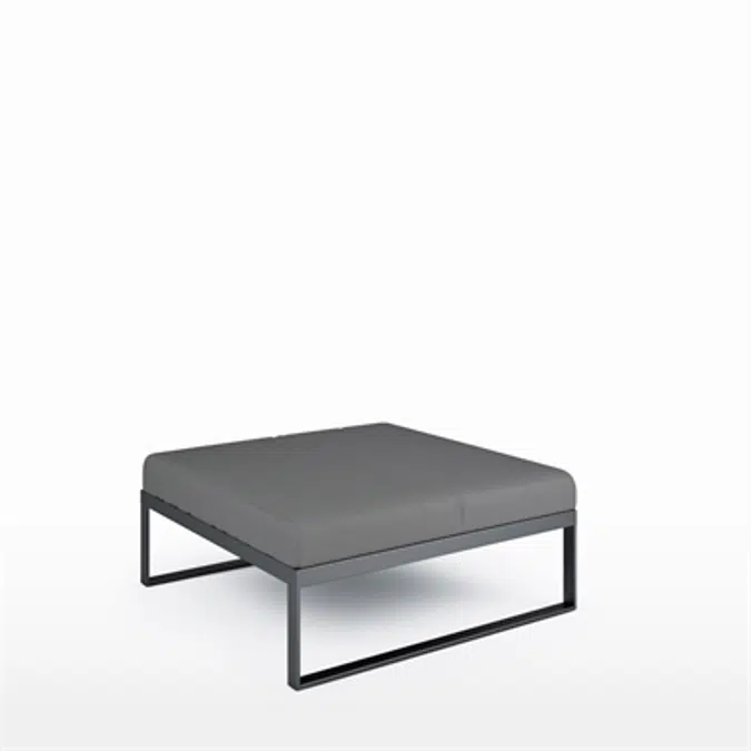 BIM objects - Free download! Garden Easy Ottoman | BIMobject