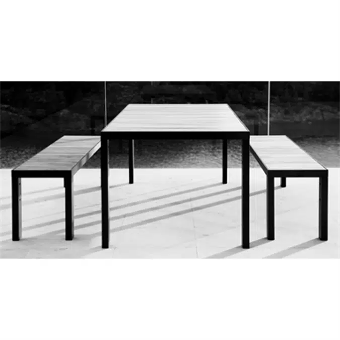 BIM objects - Free download! Garden Dinner Table 160 | BIMobject