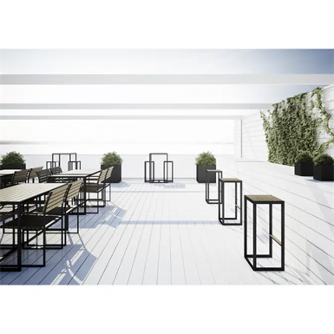 BIM objects - Free download! Garden Bistro Table 6 | BIMobject