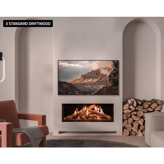 BIM objects - Free download! Wilderness Front Facing Fireplace 44 ...