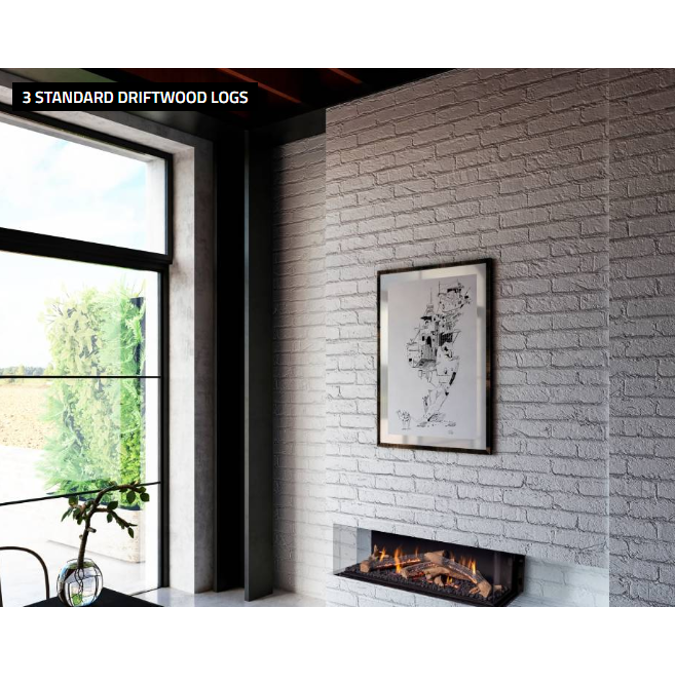 BIM objects - Free download! Wilderness Three Sided Fireplace 51 ...