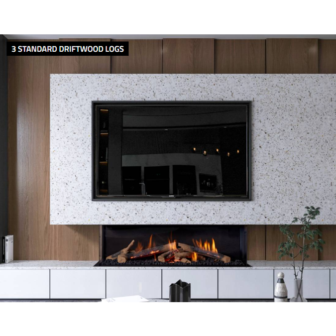 BIM objects - Free download! Wilderness Three Sided Fireplace 60 ...