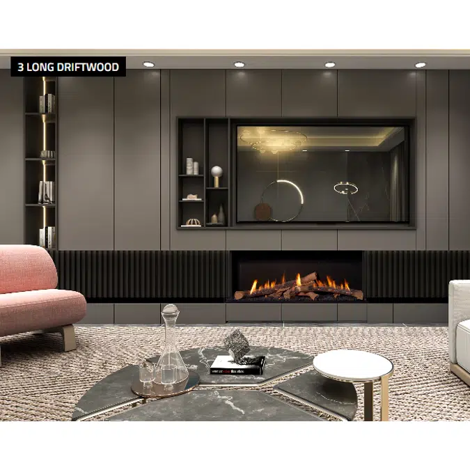 BIM objects - Free download! Wilderness Three Sided Fireplace 60H ...