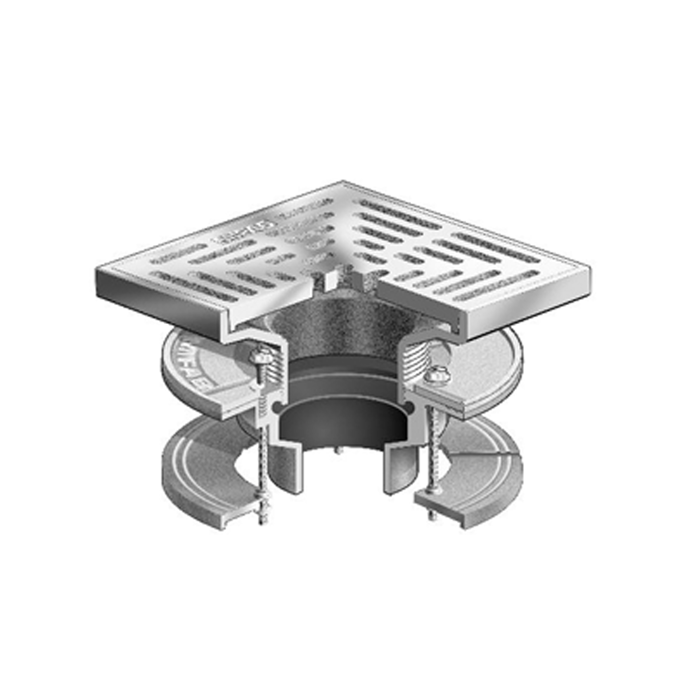 BIM object - ดาวน์โหลดฟรี! R1100-PR Small Promenade Deck Drain | BIMobject