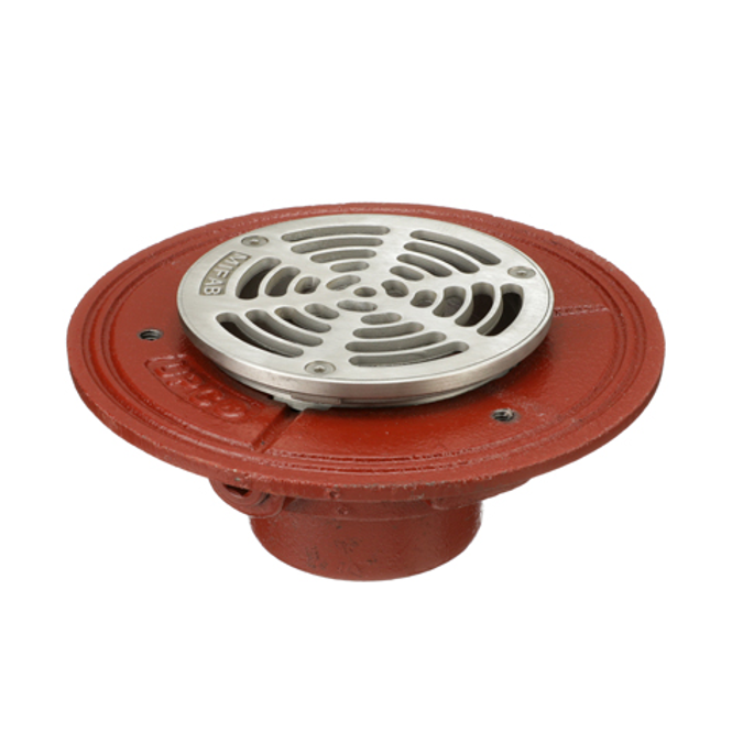 BIM objects - Free download! F1000 Floor Drain with Heavy Duty Round ...