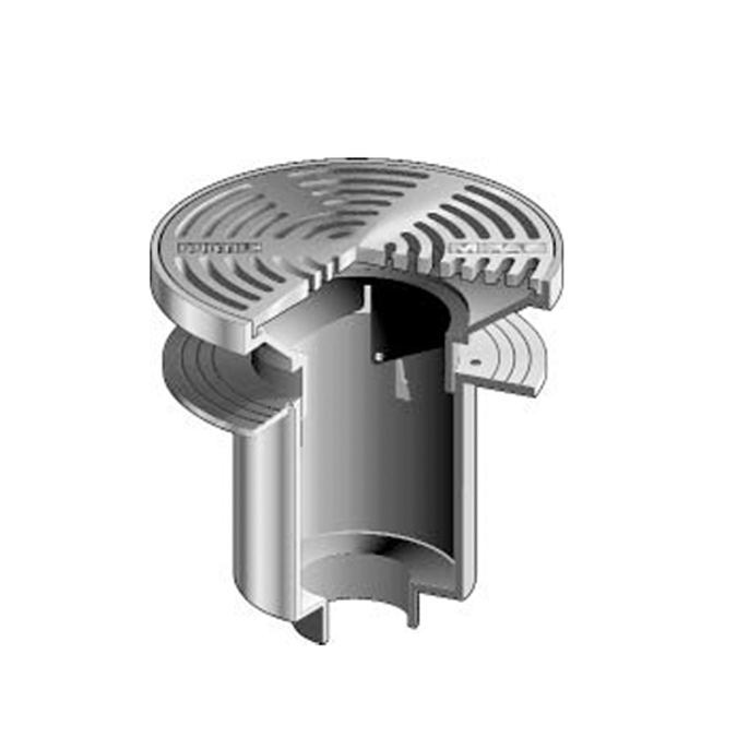 BIM objects - Free download! F1350 Drain with 12″ Adjustable Grate ...