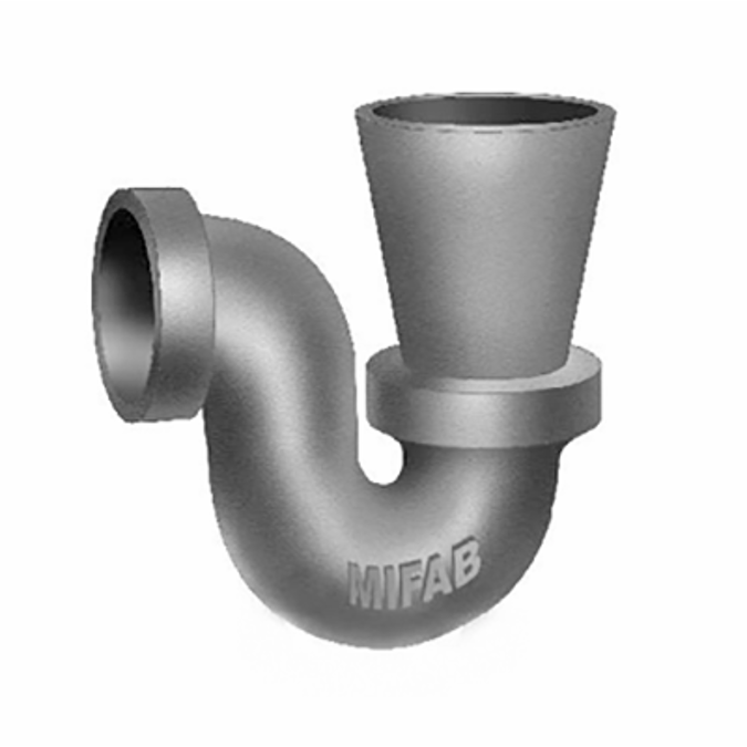 BIM objects - Free download! MI-940 Compact Deep Seal Trap with Funnel ...