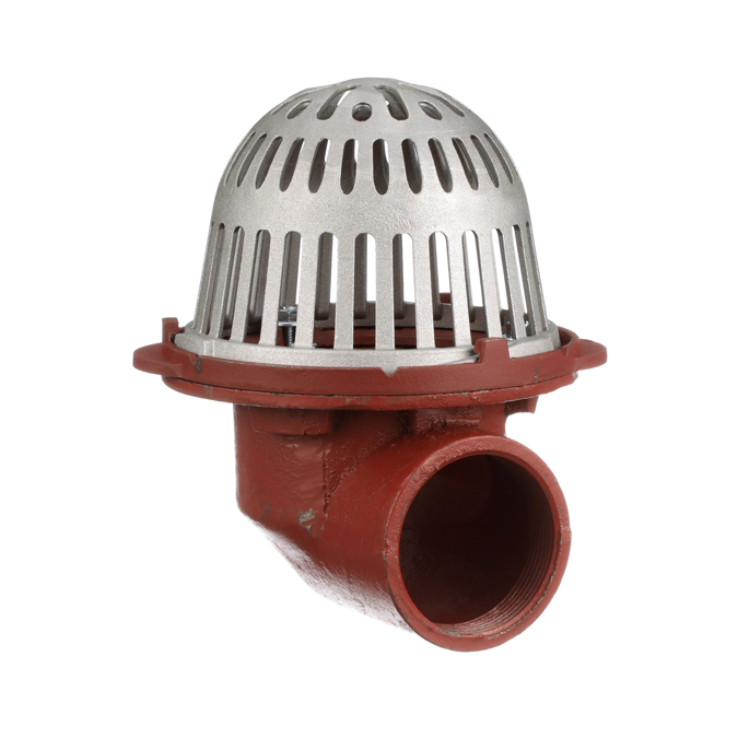 BIM objects - Free download! R1100-90 Small Sump Roof Drain with Side ...