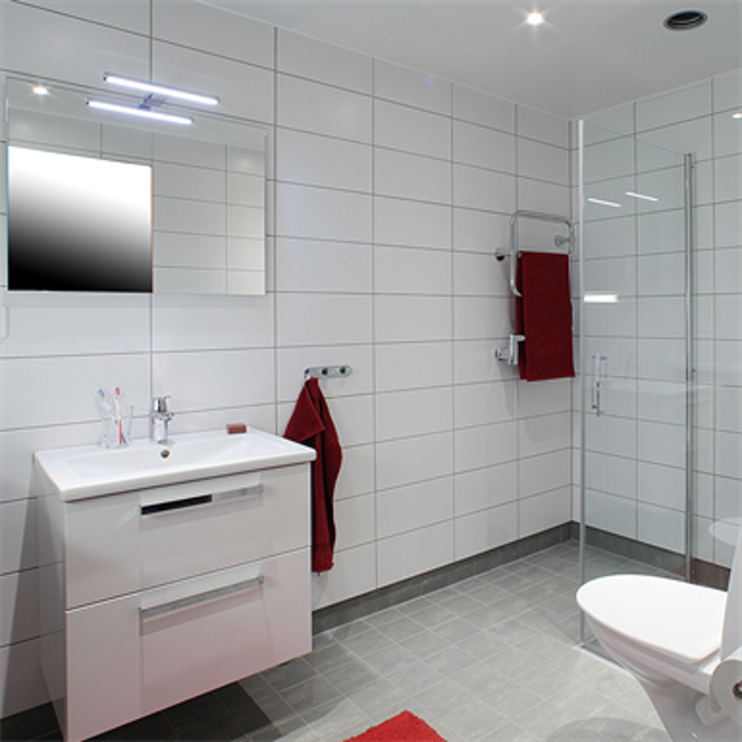 BIM objects - Free download! Prefabricated bathroom Small | BIMobject