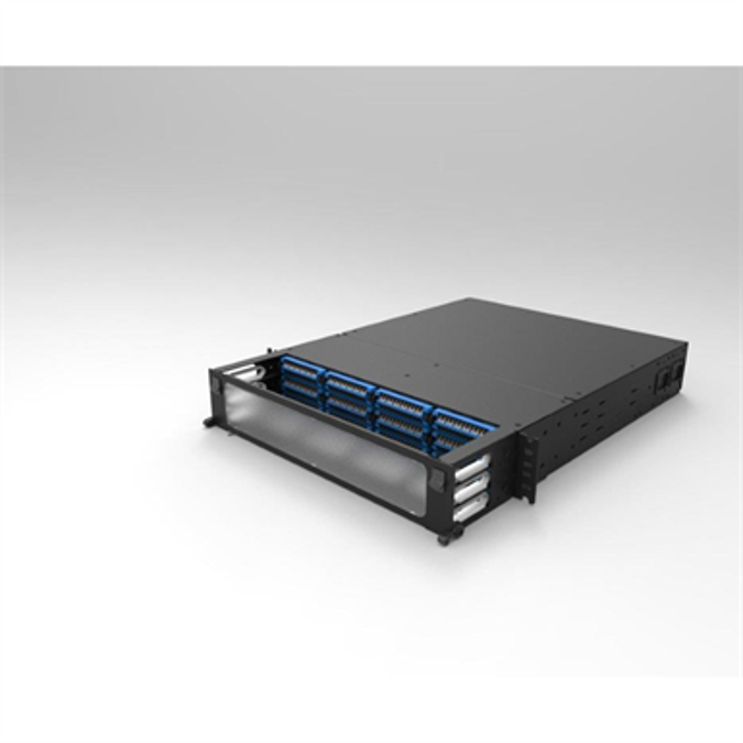 BIM objects - Free download! UDS-2U-BK-LA-A - SYSTIMAX® UDS 2RU Splice ...