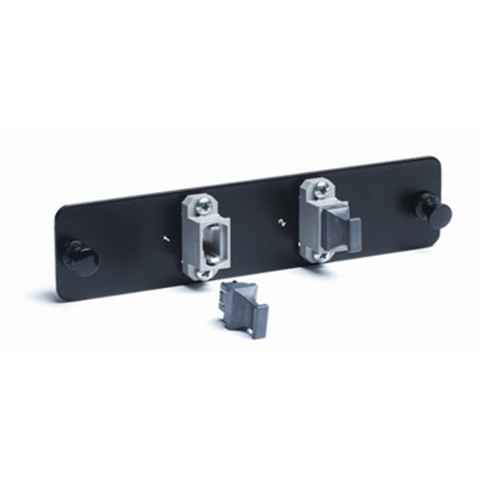 Objetos BIM - ¡Descarga gratis! Adapter Panel, Black, 1000-Type, with 2 ...