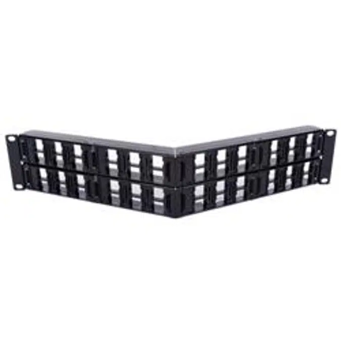 BIM objects - Free download! CommScope M2000 U/UTP Modular Panel 2U, 48 ...