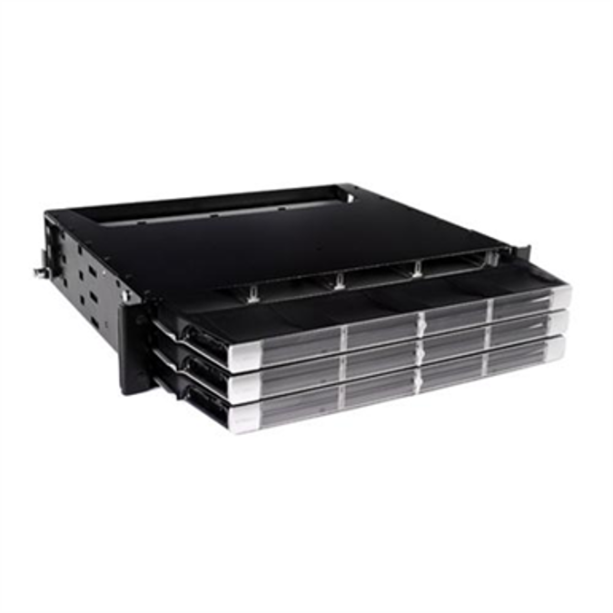 BIM objects - Free download! SYSTIMAX 360G2-2U UHD Shelf, Accepts 12 ...