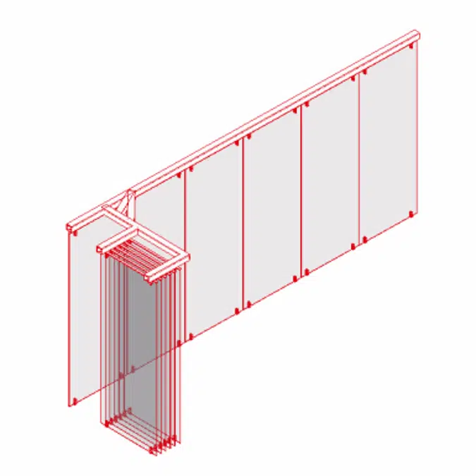 Objetos BIM - ¡Descarga gratis! Horizontal Sliding Wall System HSW GP ...