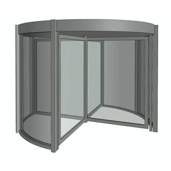 BIM objects - Free download! Revolving Door, KTV III 4-Wing Night ...