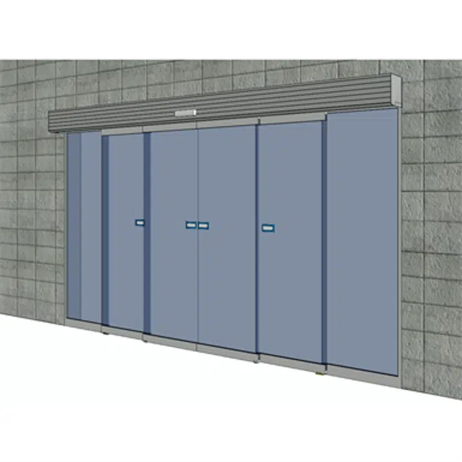 BIM objects - Free download! Automatic Sliding Door, TS301 Telescopic ...