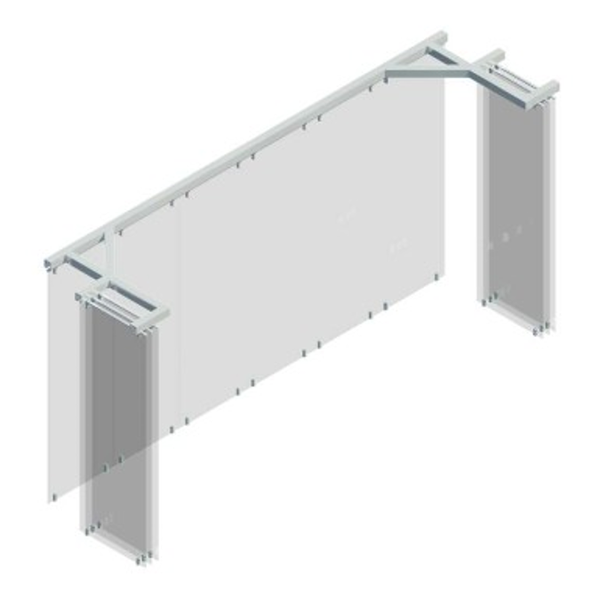 BIM objects - Free download! ZZZ DORMA Horizontale Schiebewand HSW-GP ...