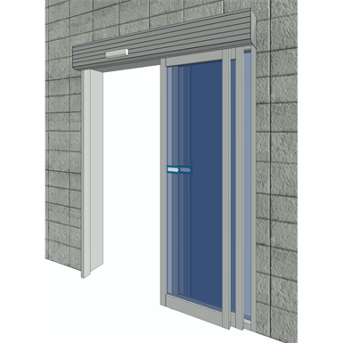 BIM objects - Free download! Automatic Sliding Door, TS200 Telescopic ...
