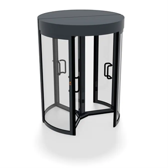BIM objects - Free download! Security Revolving Door Geryon SRD-E01 ...