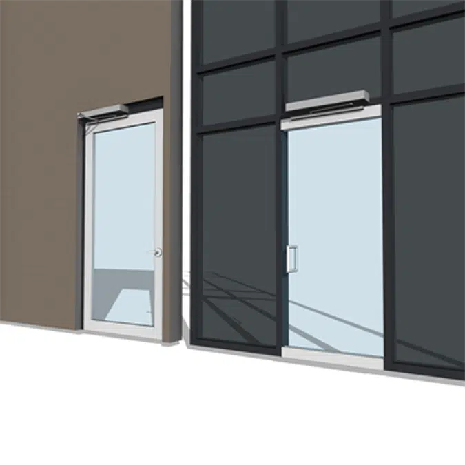 BIM objects - Free download! Swing Door Operator ED100/250 Series ...