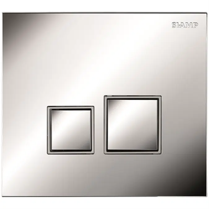 BIM objects - Free download! Square Flush Plate | BIMobject