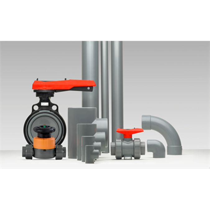 BIM objects - Free download! Harvel Industrial Schedule 80 PVC | BIMobject