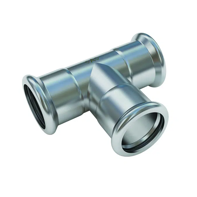BIM objects - Free download! Press Inox 316L Equal Tee | BIMobject