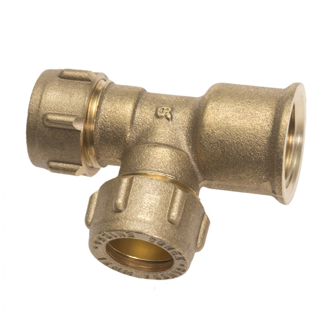 BIM objects - Free download! Conex Compression Tee with Female End ...