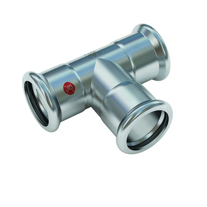 BIM objects - Free download! Press Inox 304 Equal Tee | BIMobject