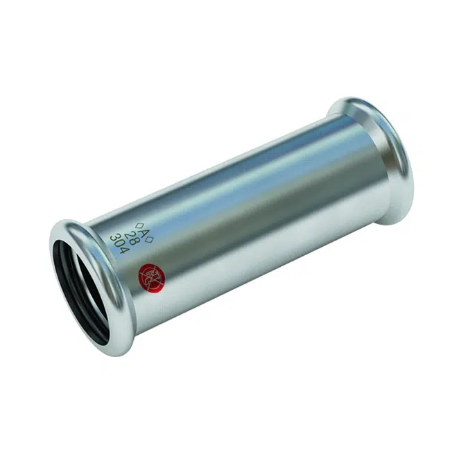 Objetos BIM - ¡Descarga gratis! Press Inox 304 Slip Coupler | BIMobject