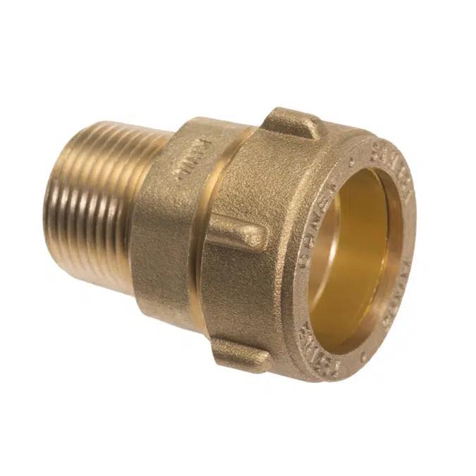 BIM objects - Free download! Conex Compression Male Straight Connector ...