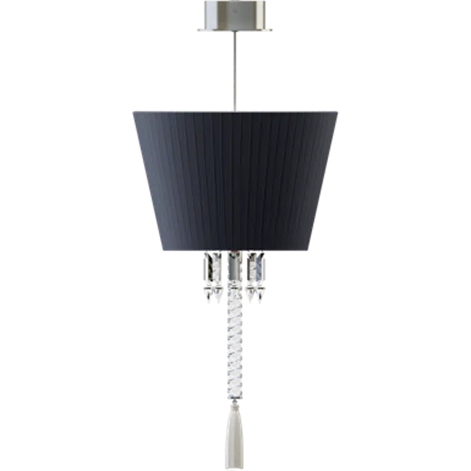 BIM objects - Free download! Torch Ceiling Lamp Black lampshade | BIMobject