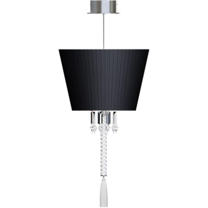 BIM objects - Free download! Torch Ceiling Lamp Black lampshade | BIMobject