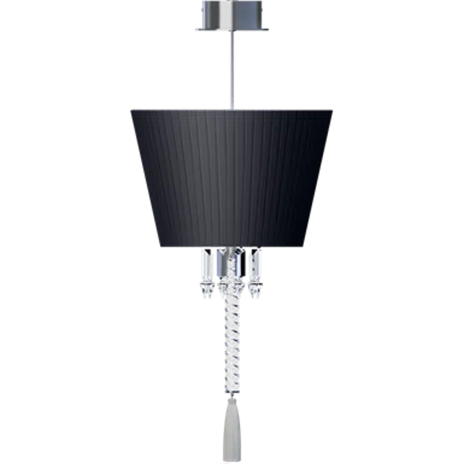 BIM objects - Free download! Torch Ceiling Lamp Black lampshade | BIMobject
