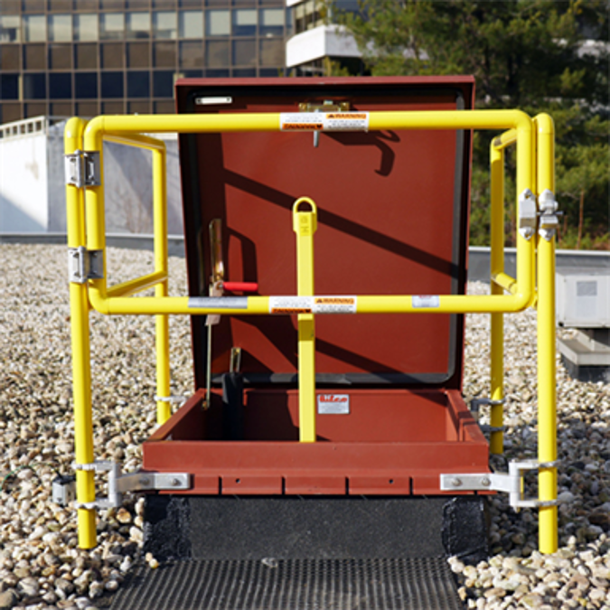 BIM objects - Free download! Roof Hatch - Fall Protection Railing ...