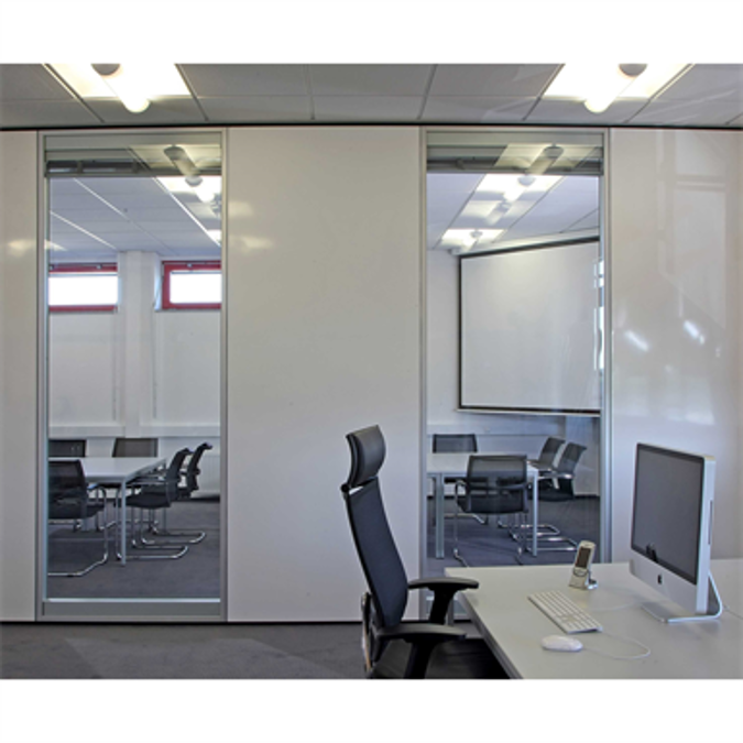 BIM objects - Free download! MOVEO® Operable Partitions - Glass ...