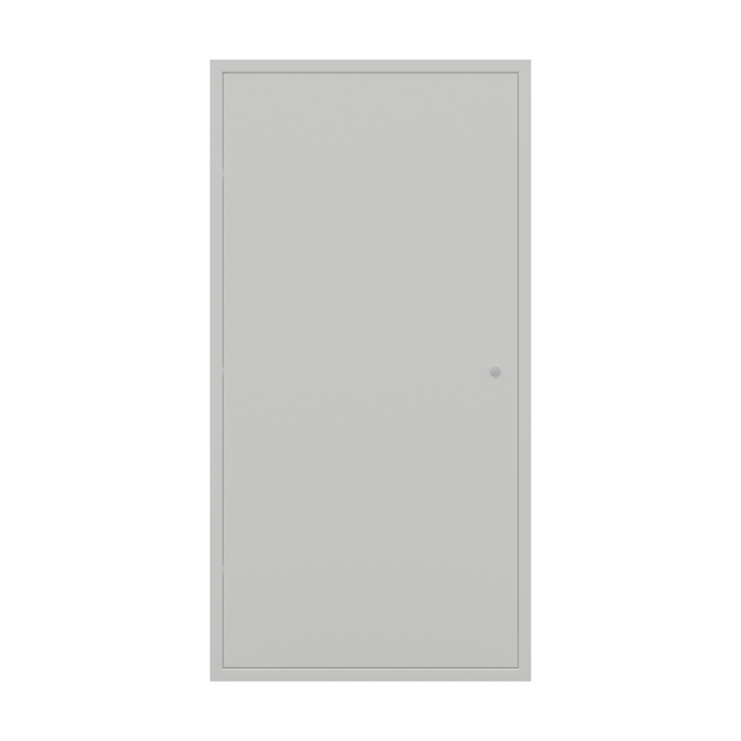 BIM objects - Free download! Wall Application - Metal Door - Non Fire ...