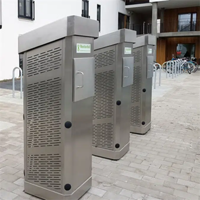 BIM objects - Free download! Model C, Front-fed, Waste, Mobile waste ...
